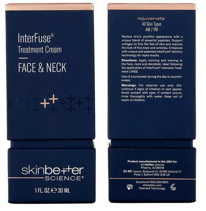 SkinBetter Science Interfuse Treatment Cream Face and Neck - Pinnacle ...